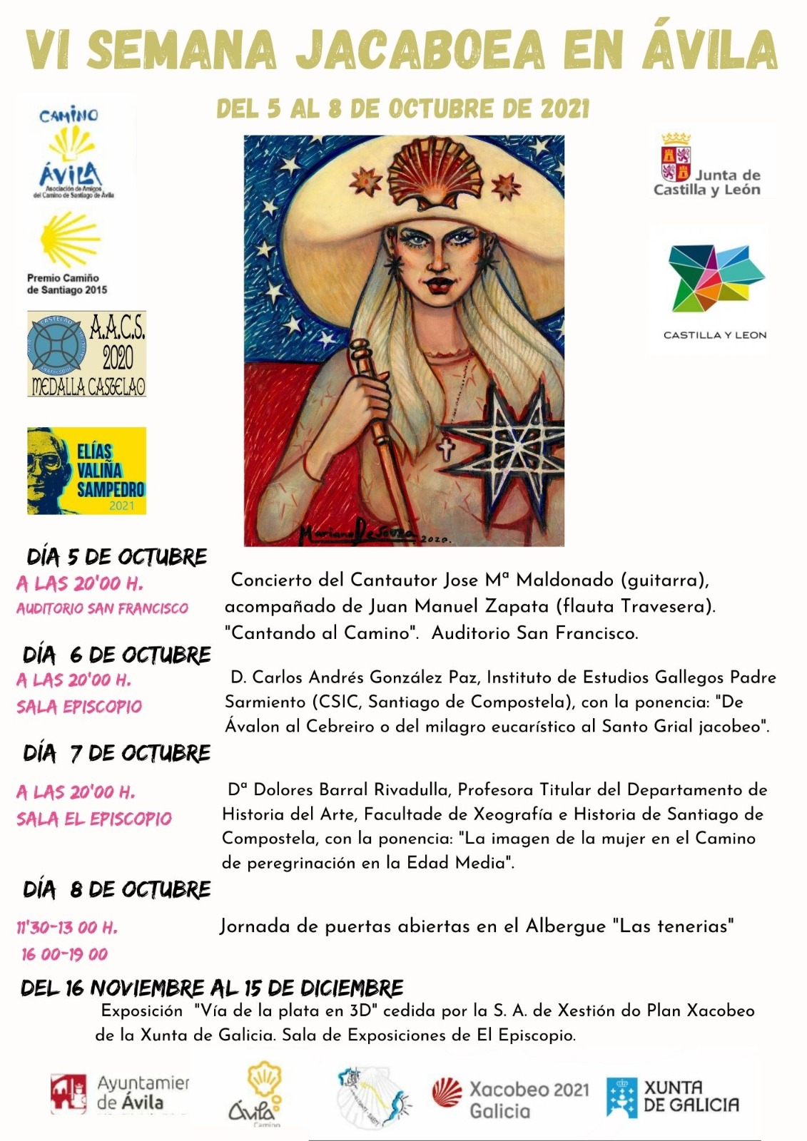 VI Semana Jacobea en Ávila Agenda de eventos